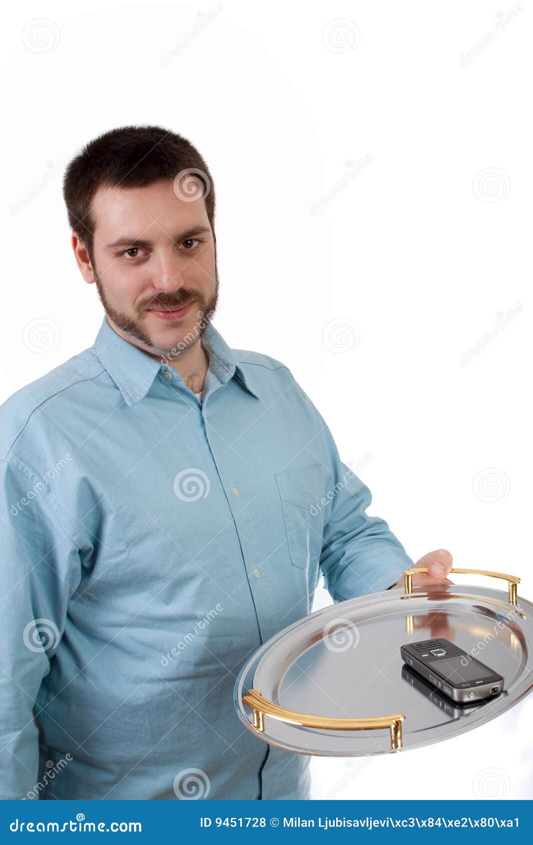 Mobile Phone on a Plate stock photo. Image of happy, phone - 9451728