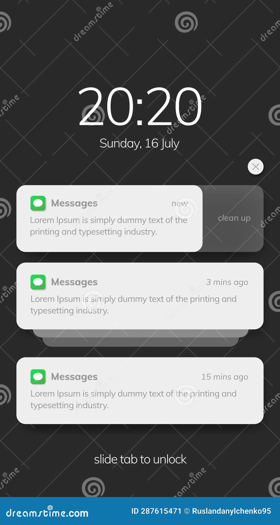 Mobile Phone with Push Notifications or Sms Messages Smartphone, Mobile ...