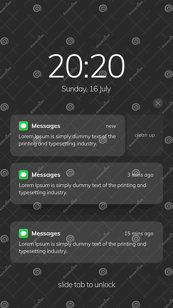 Mobile Phone with Push Notifications or Sms Messages Smartphone, Mobile ...