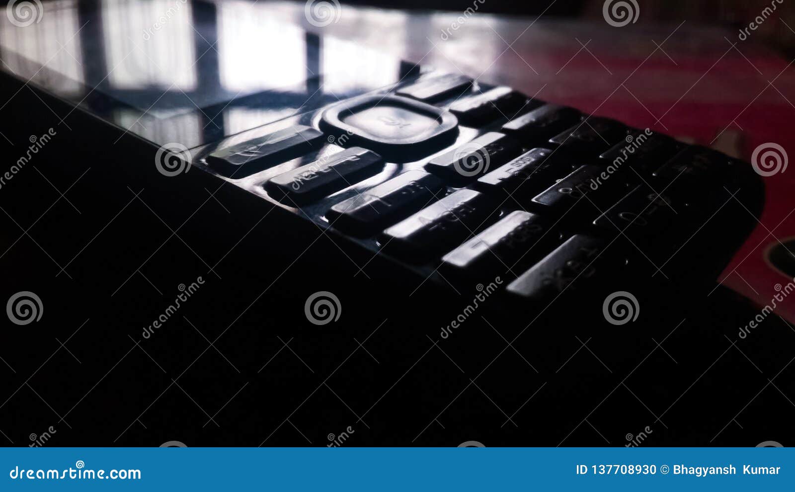 Keypad Mobile Phone Isolated On White Background Royalty-Free Stock ...