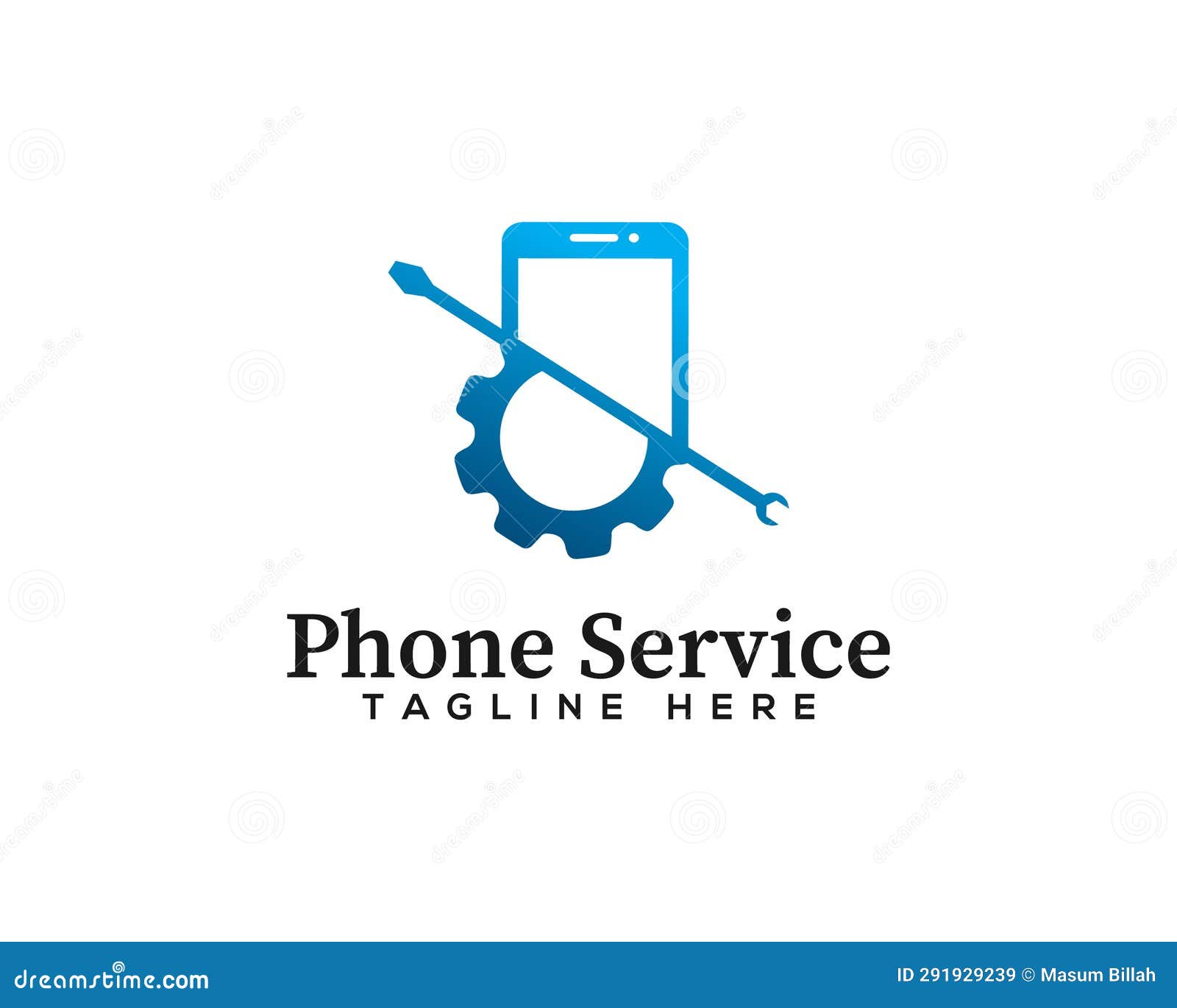 Mobile Phone Repair Service and Smartphone Solution Logo Design. Stock ...
