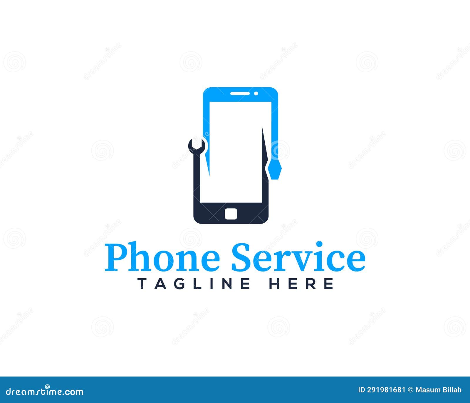 Mobile Phone Repair Service and Smartphone Solution Logo Design. Stock ...