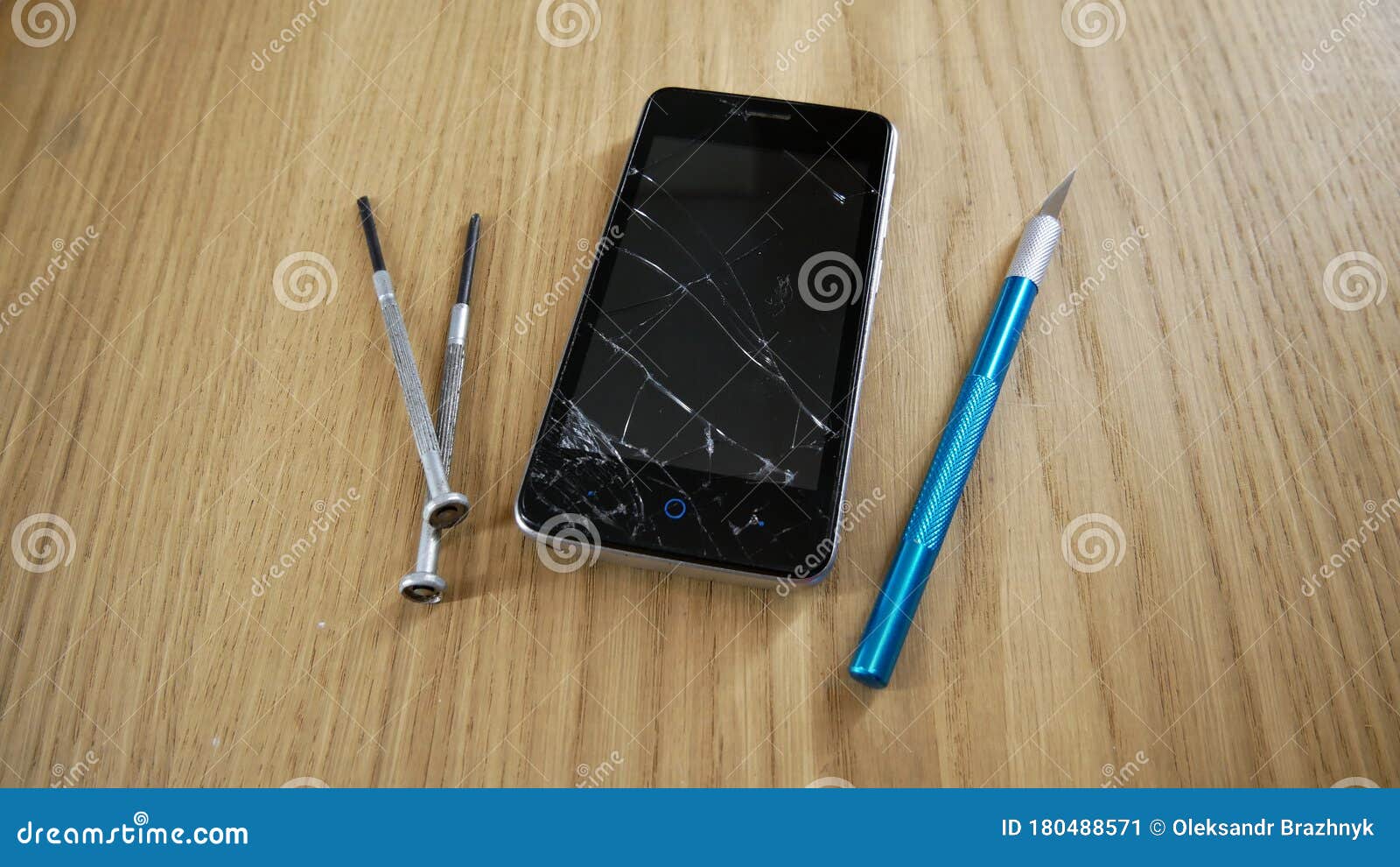 Mobile Phone Repair. Touchscreen Replacement Stock Image - Image of ...