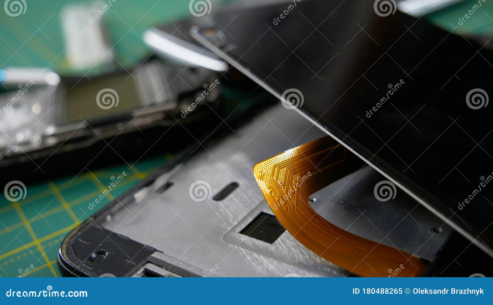 Mobile Phone Repair. Touchscreen Replacement Stock Image - Image of ...