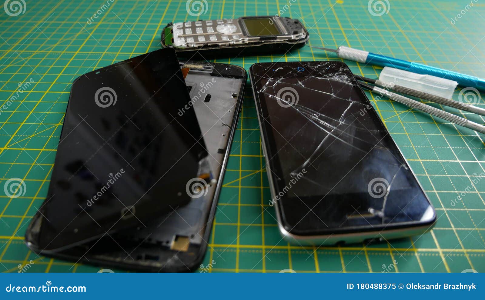 Mobile Phone Repair. Touchscreen Replacement Stock Image - Image of ...