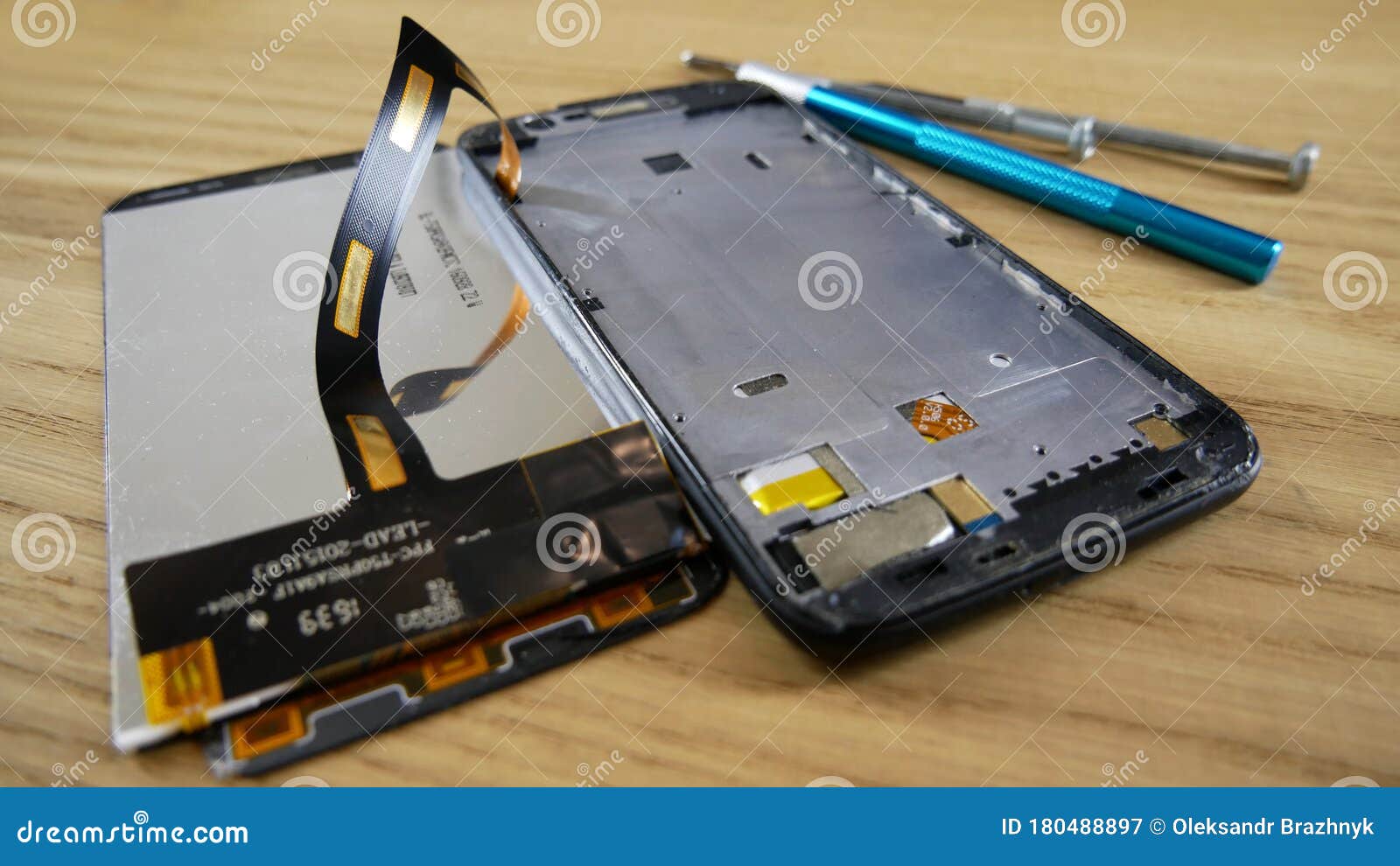 Mobile Phone Repair. Touchscreen Replacement Stock Image - Image of ...