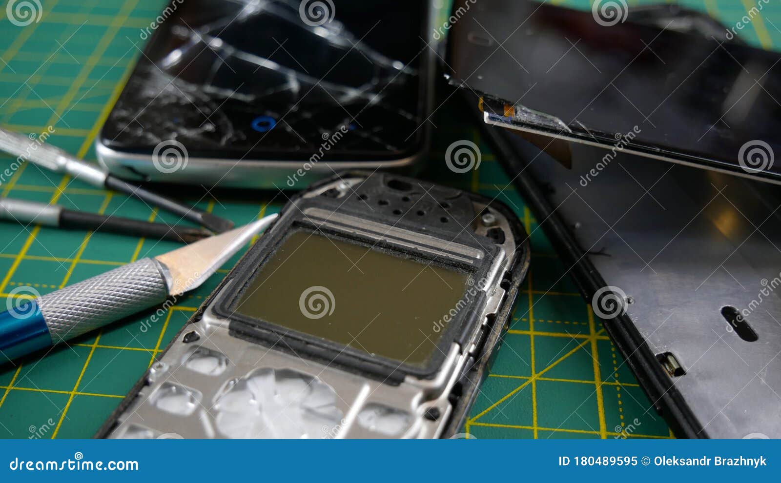 Mobile Phone Repair. Touchscreen Replacement Stock Image - Image of ...