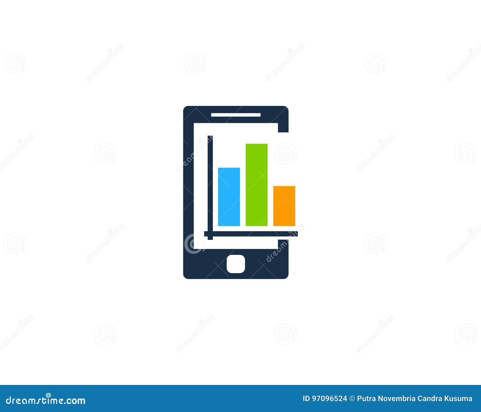 Mobile Phone Report Icon Logo Design Element Stock Vector ...