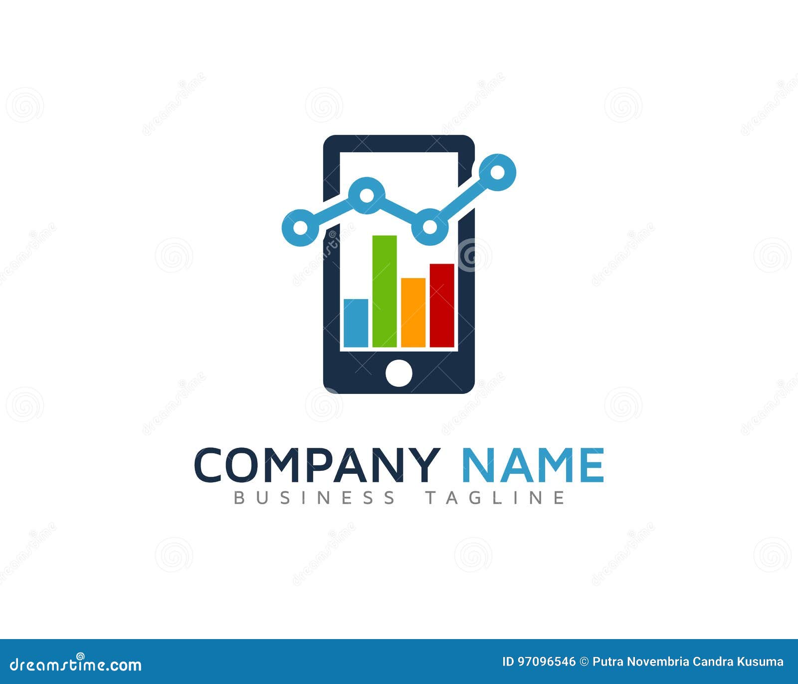 Mobile Phone Report Icon Logo Design Element Stock Vector ...