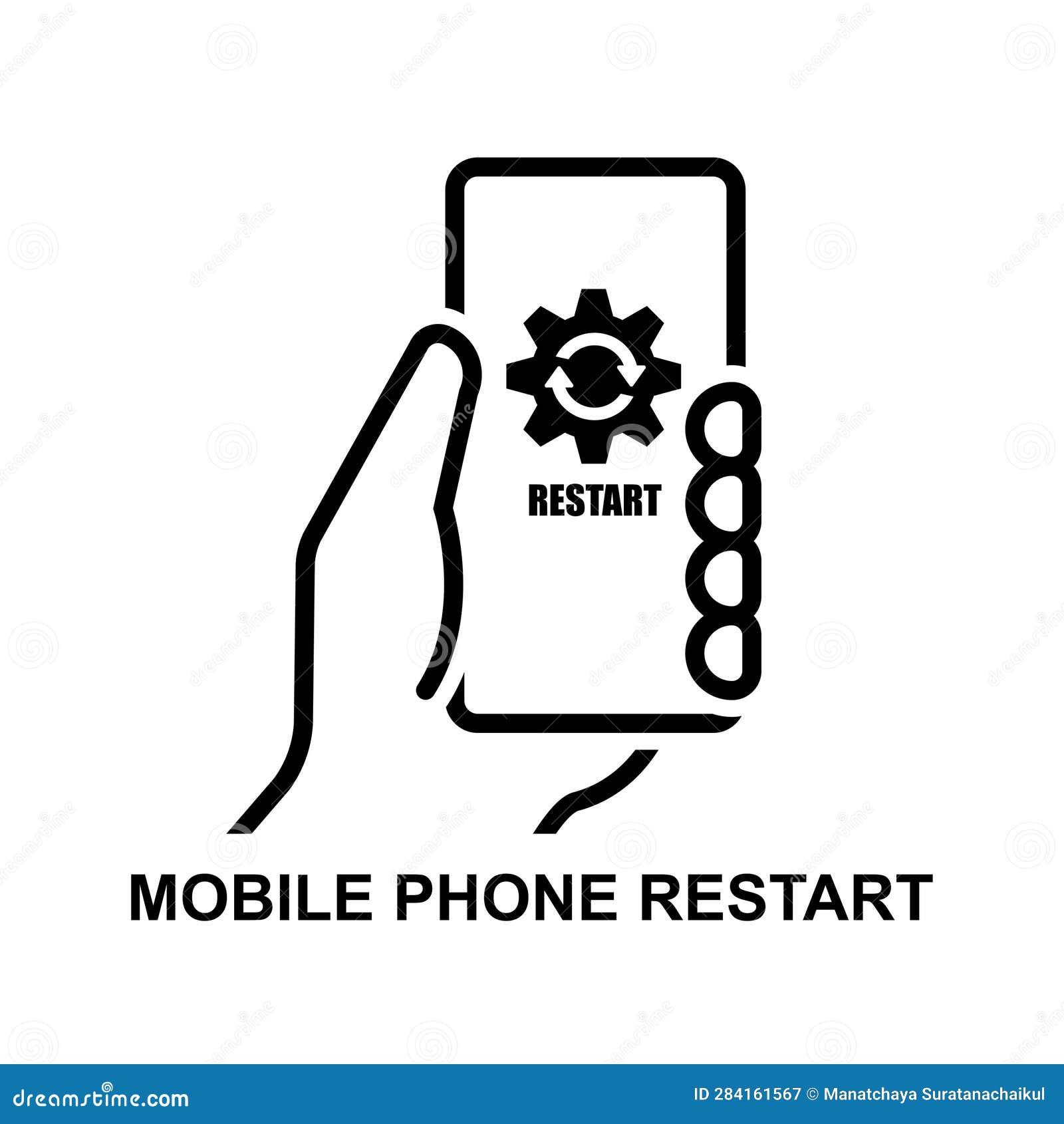 Restart Icon In Trendy Design Style. Restart Icon Isolated On White ...