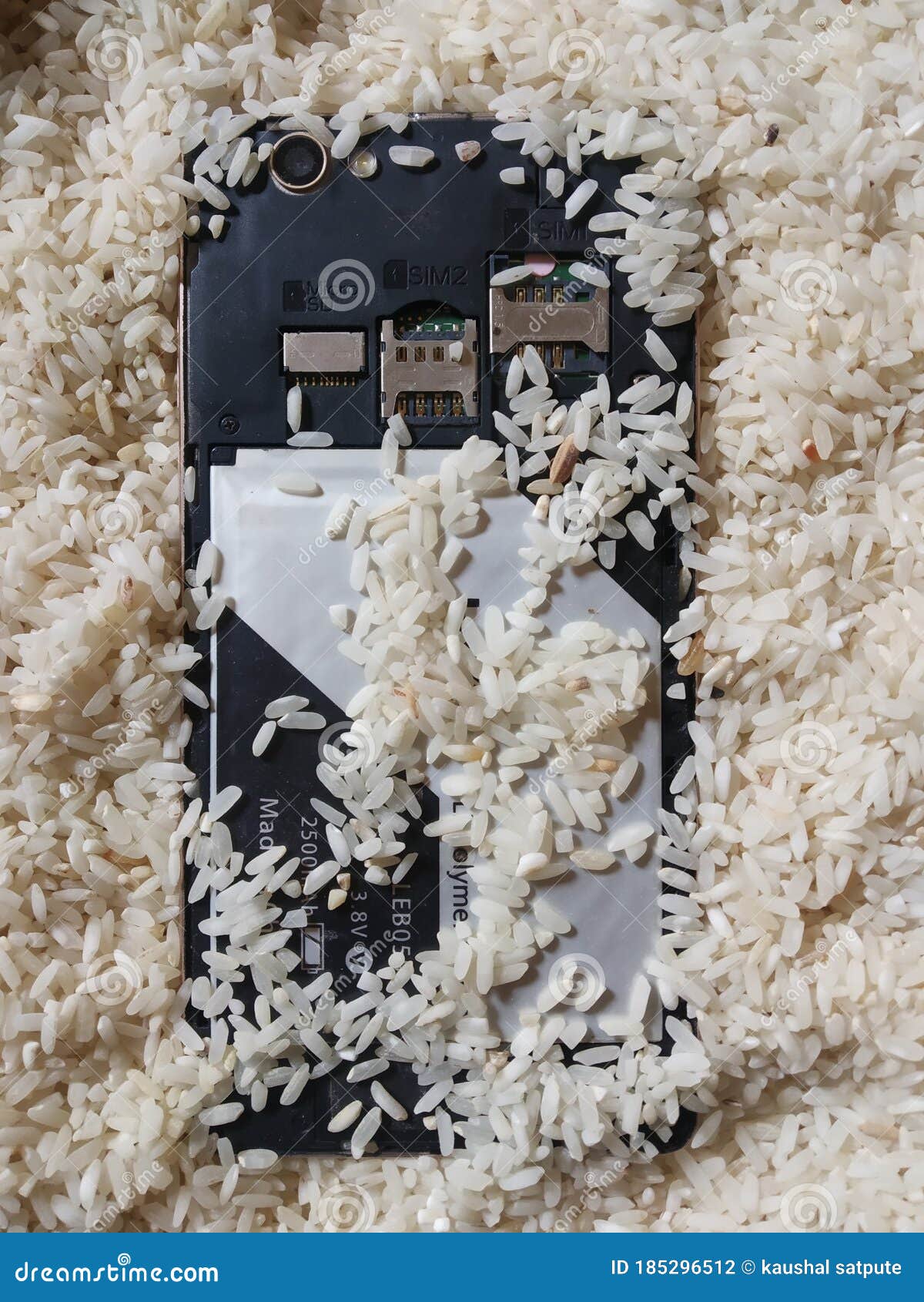 Mobile Phone in Rice with Battery Editorial Photography - Image of ...