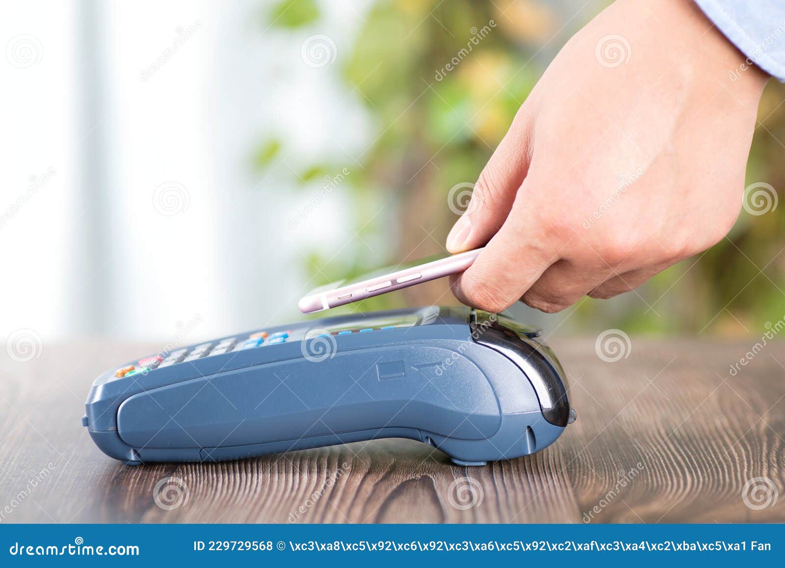 Mobile Phone Scan Code POS Payment Stock Photo - Image of receiving ...
