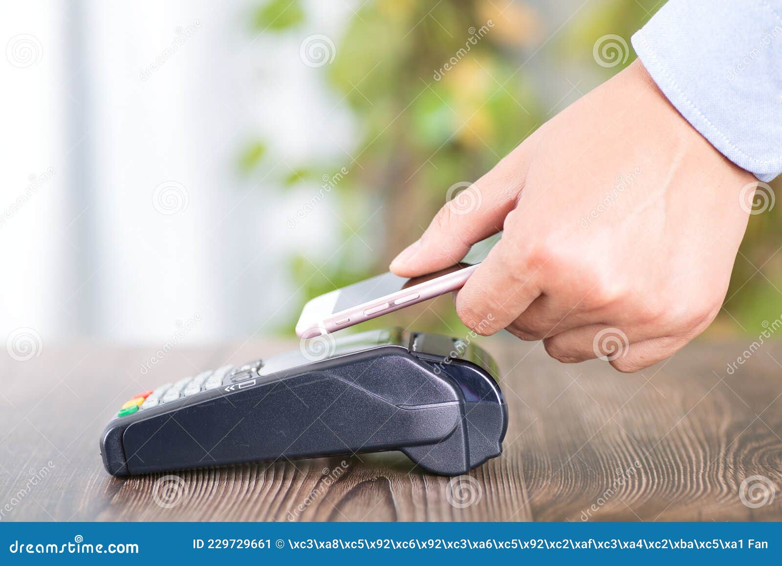 Mobile Phone Scan Code POS Payment Stock Image - Image of spending ...