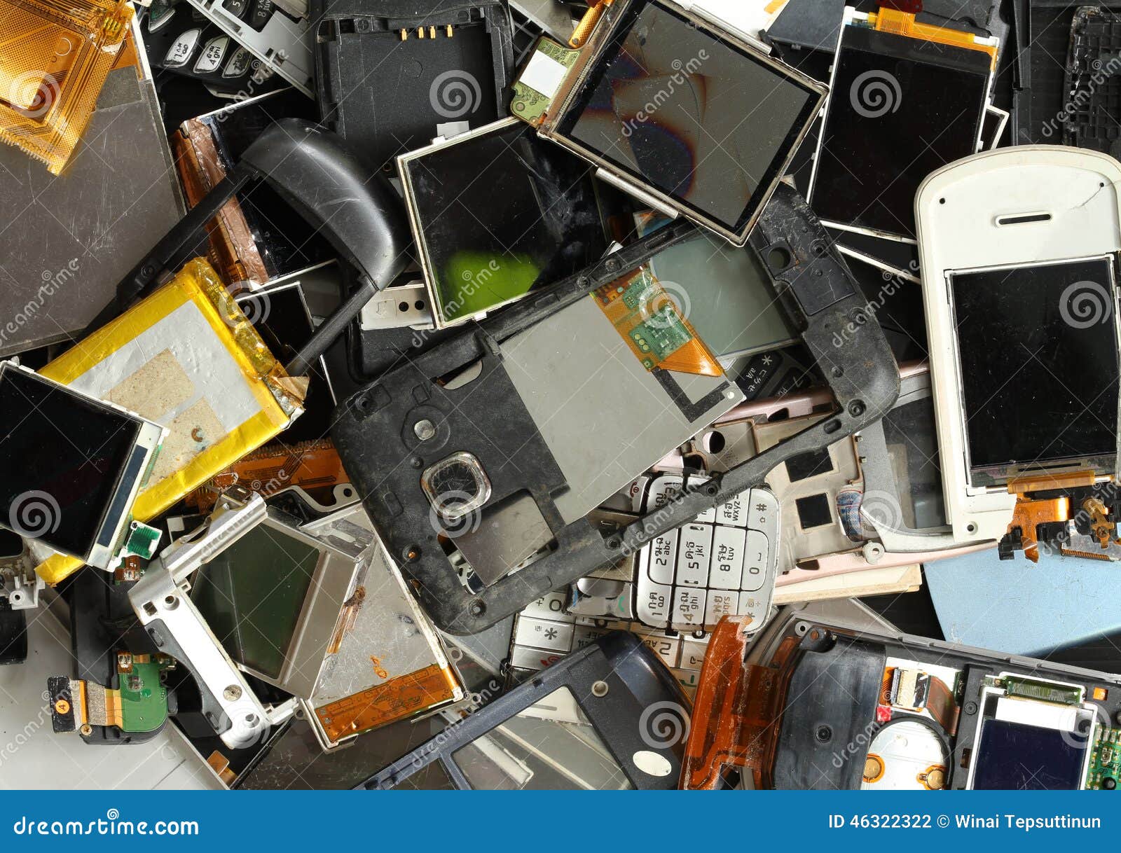 Mobile phone scrap stock photo. Image of plastic, communication - 46322322