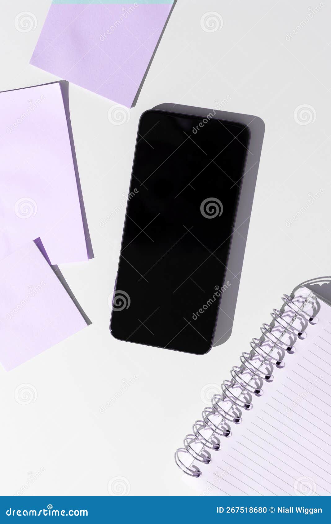 Mobile Phone Screen with Important Ideas on it and Note Sticked on it ...
