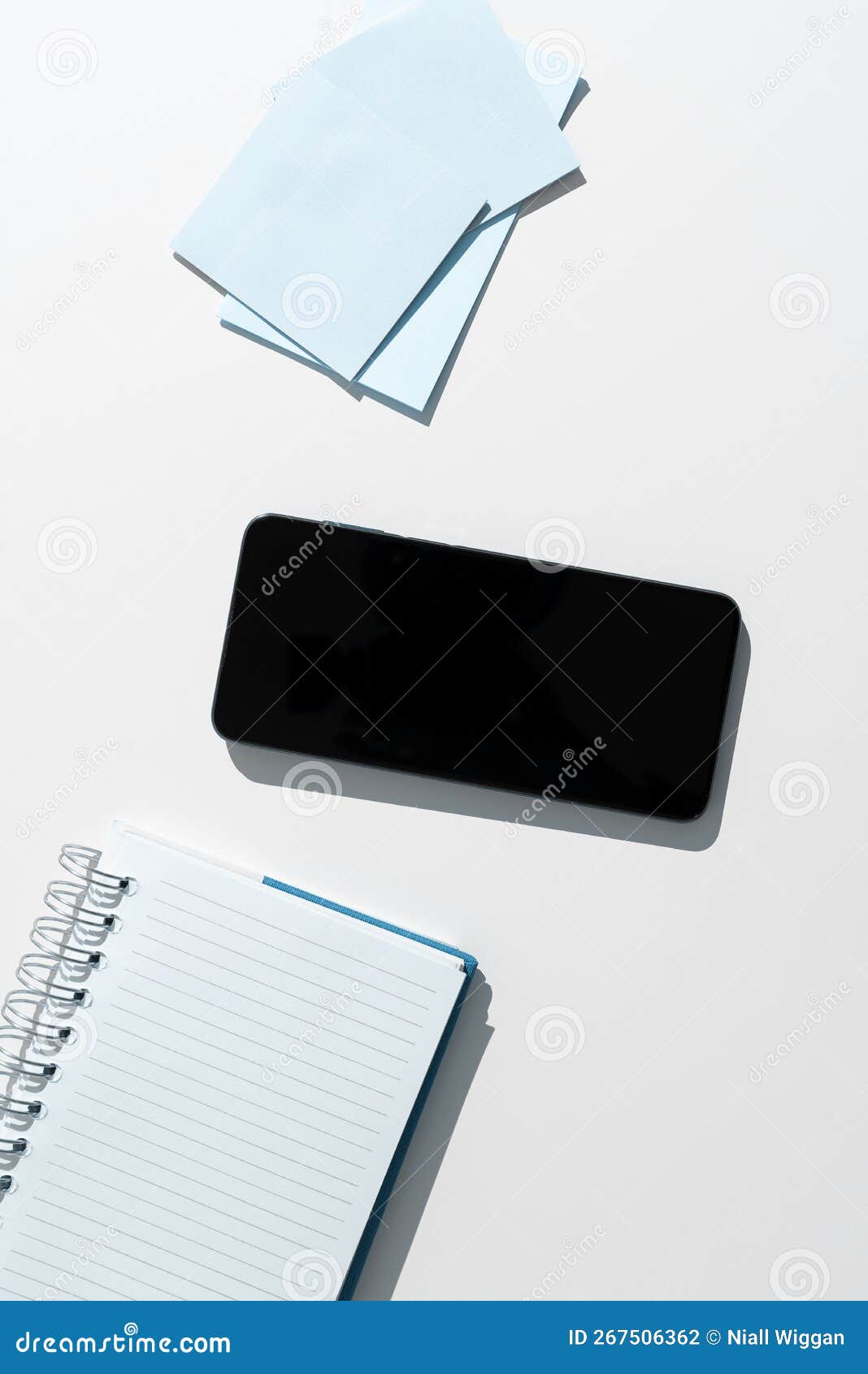 Mobile Phone Screen with Important Ideas on it and Note Sticked on it ...