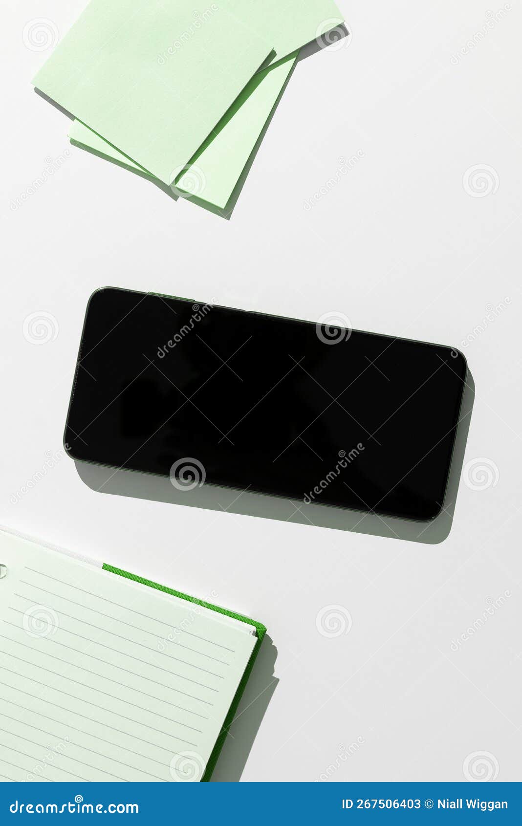 Mobile Phone Screen with Important Ideas on it and Note Sticked on it ...