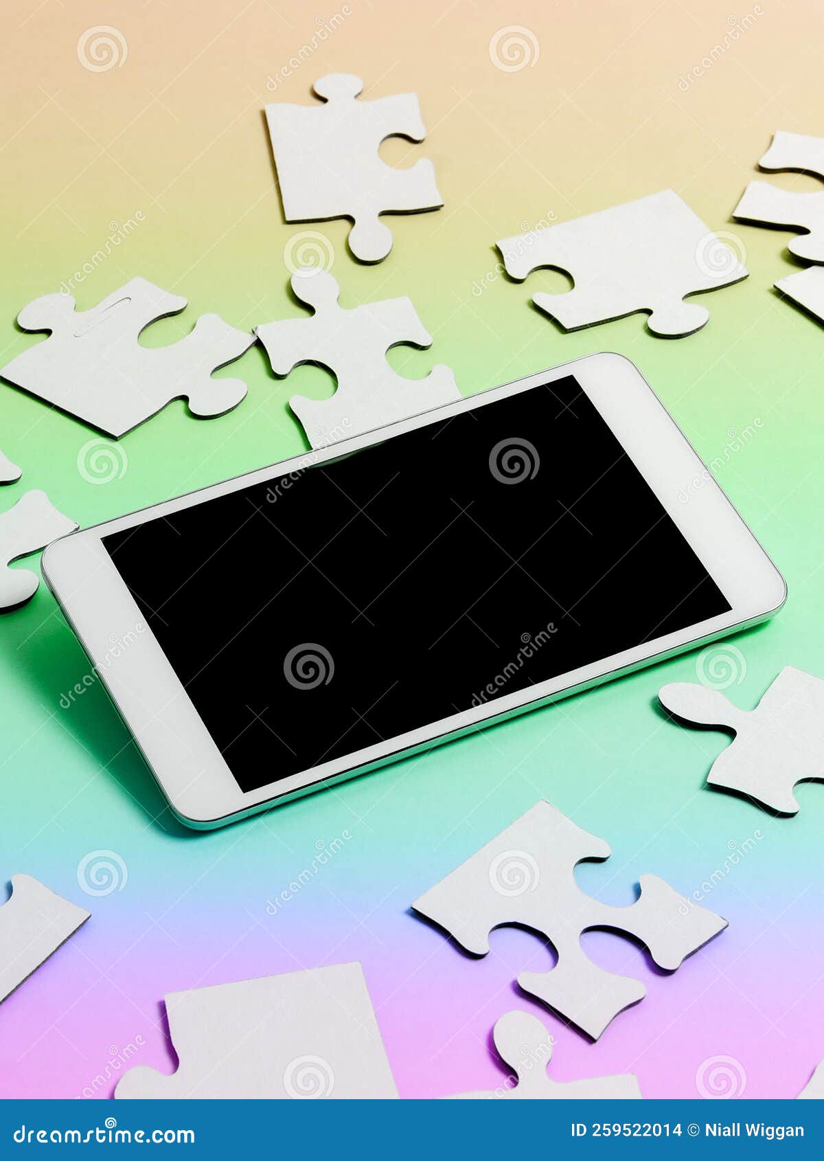 Mobile Phone Screen with Important Messages on Desk. Crutial ...