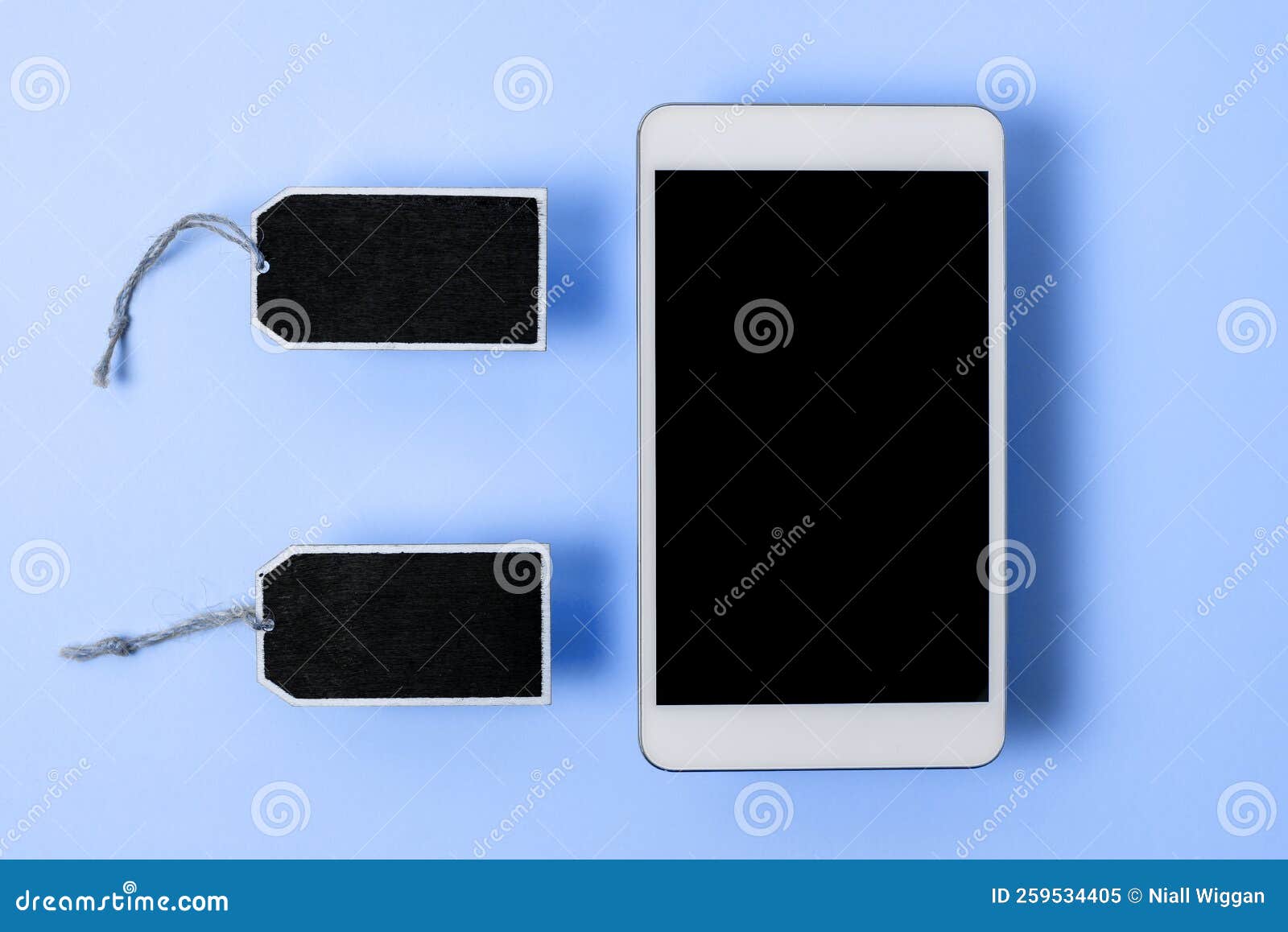 Mobile Phone Screen with Important Messages on Desk. Crutial ...