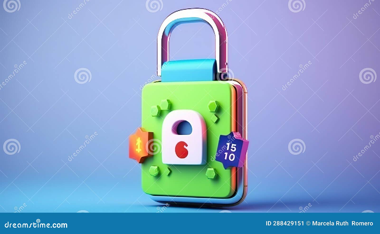 Mobile Phone Security Code Padlock. AI Generated Stock Illustration ... Mobile Phone Security Code Padlock. AI Generated Stock Illustration ...