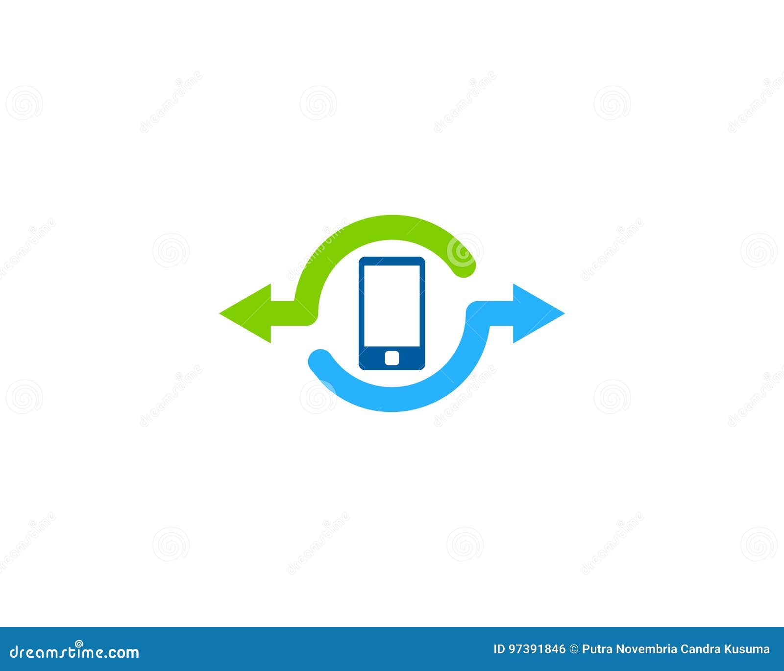 Mobile Phone Share Icon Logo Design Element Stock Vector - Illustration ...