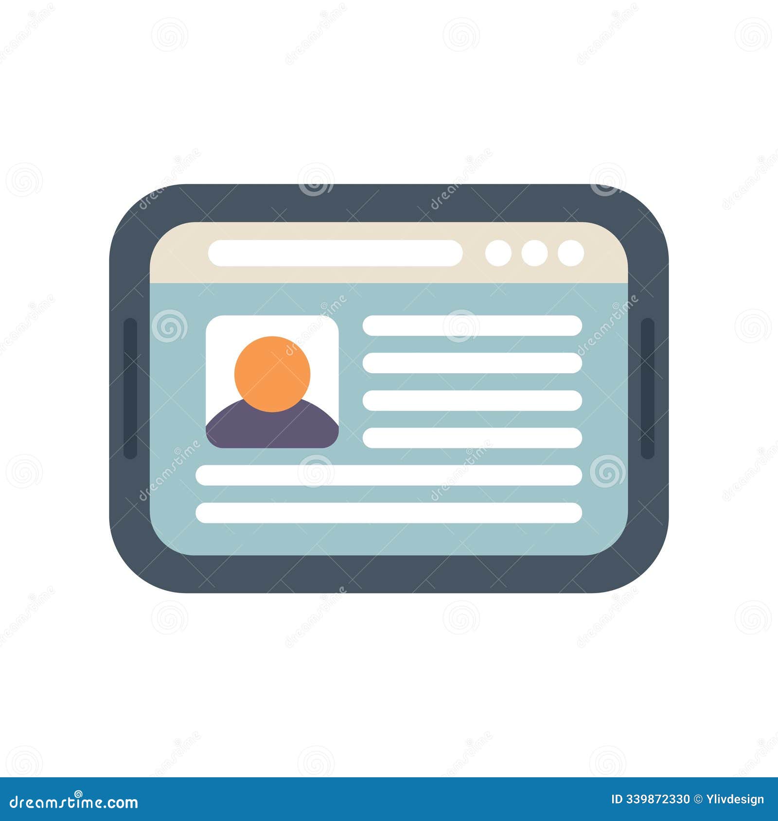 Personal Profile Data Info File Vector Icon Or Employee Credential ...
