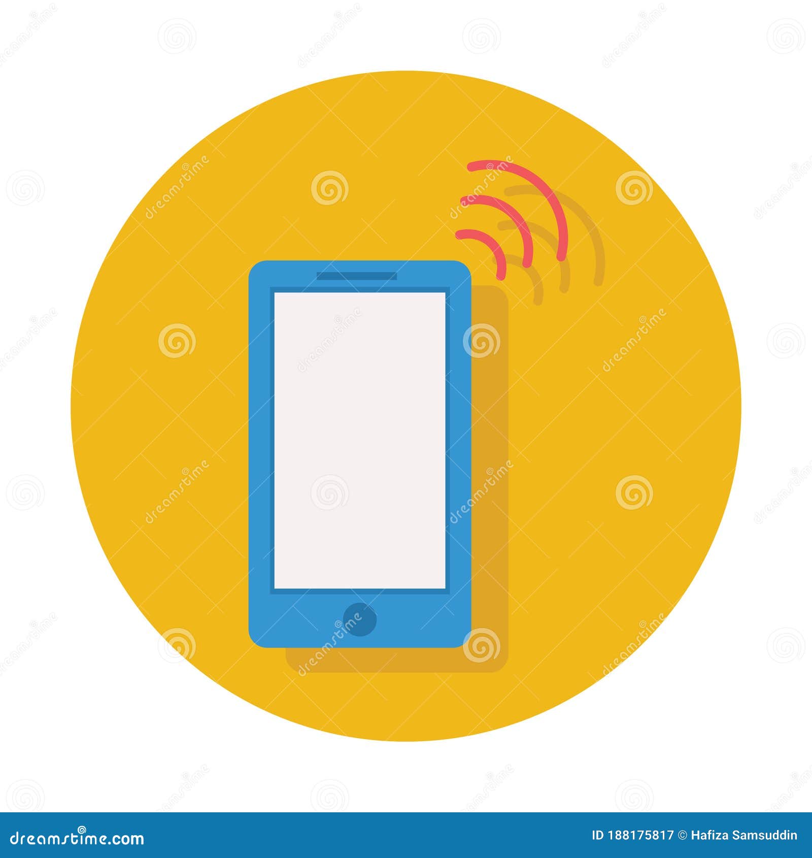 Mobile Phone Signal Icon. Vector Illustration Decorative Design Stock ...