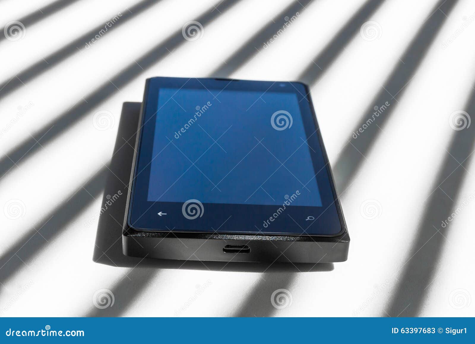 Mobile Phone Smartphone Behind Bars Shadow Stock Image - Image of ...