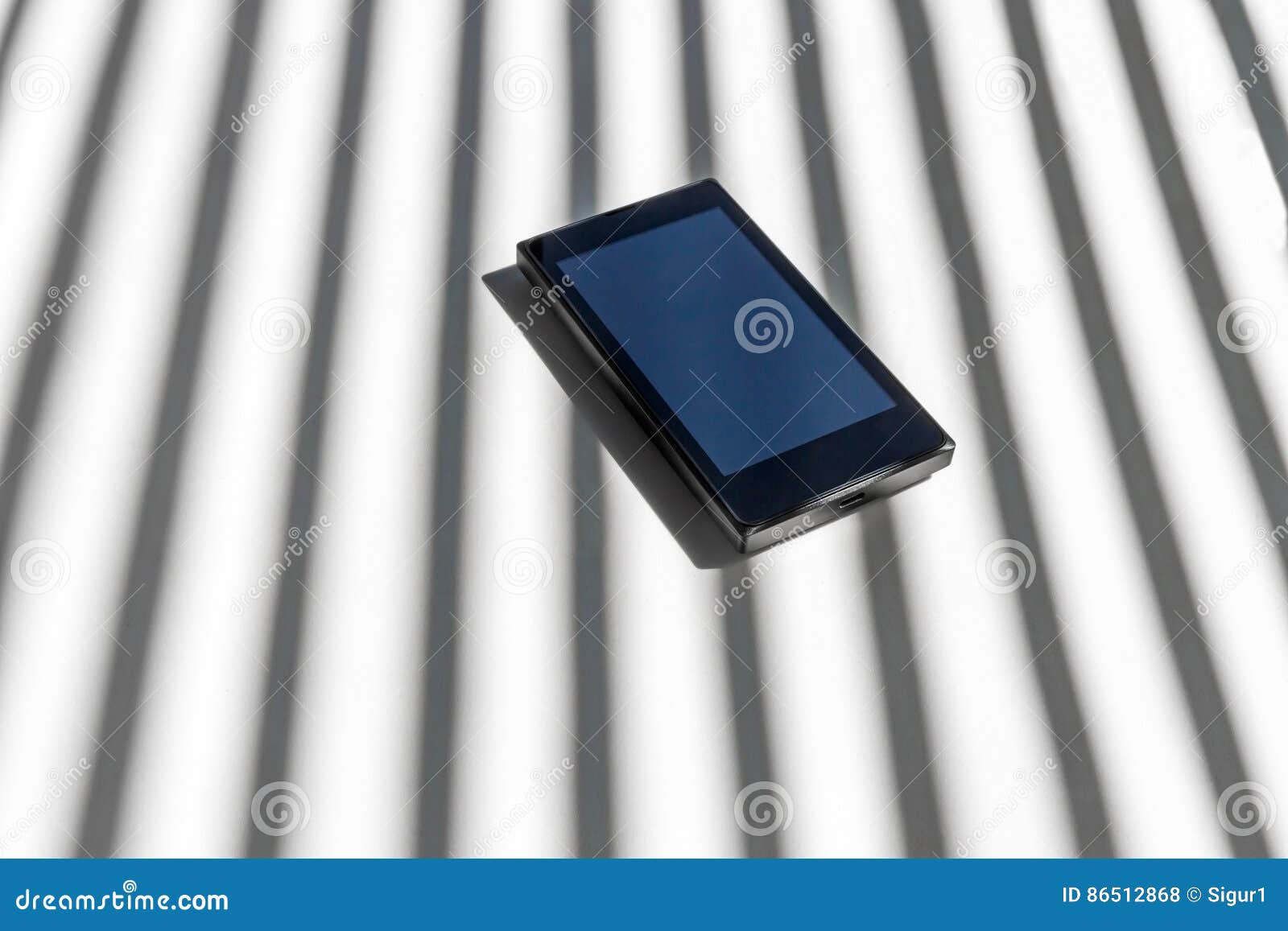 Mobile Phone Smartphone Behind Bars Shadow Stock Photo - Image of lines ...