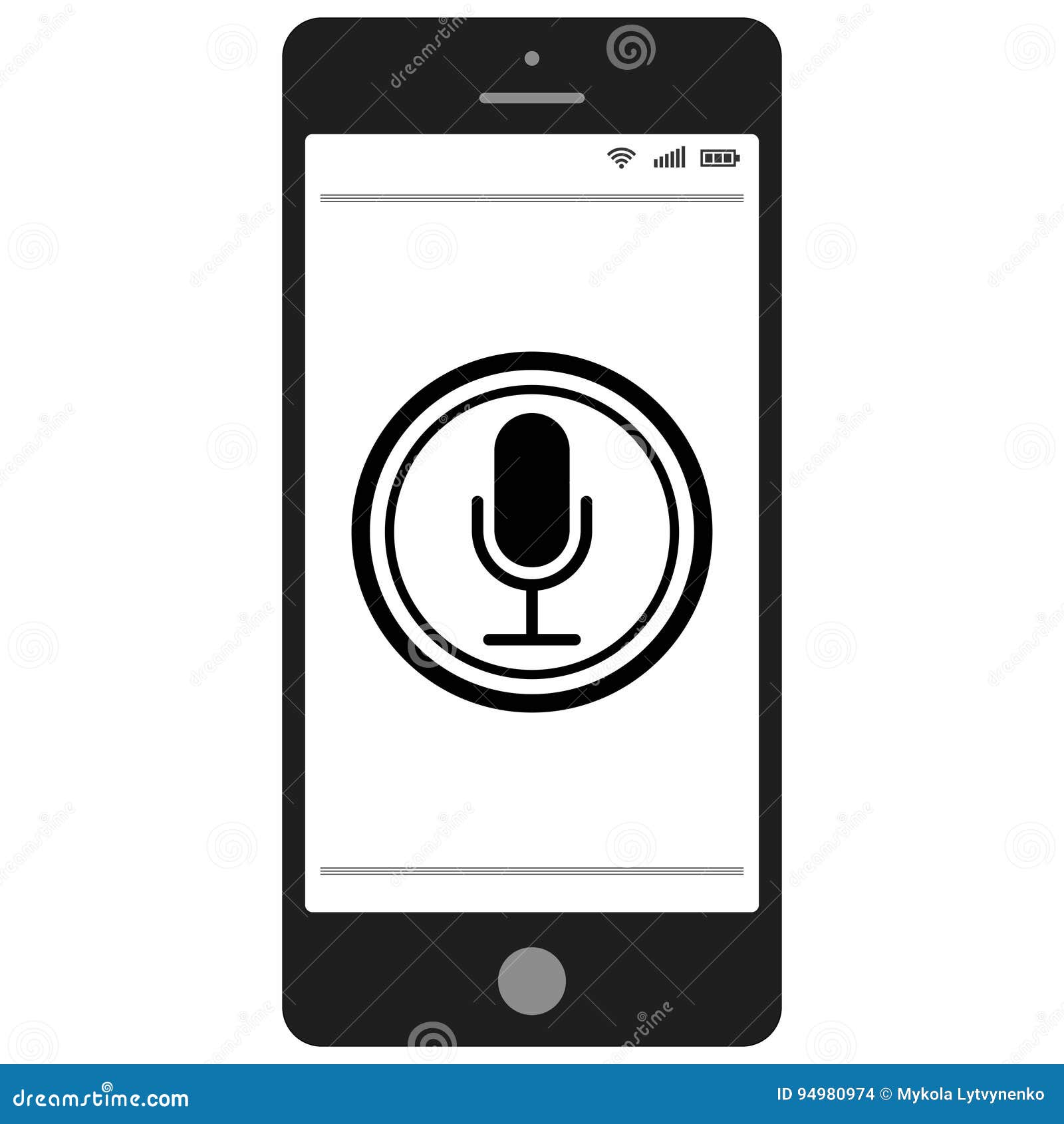 Voice Control Icon. Trendy Voice Control Logo Concept On White B Vector ...