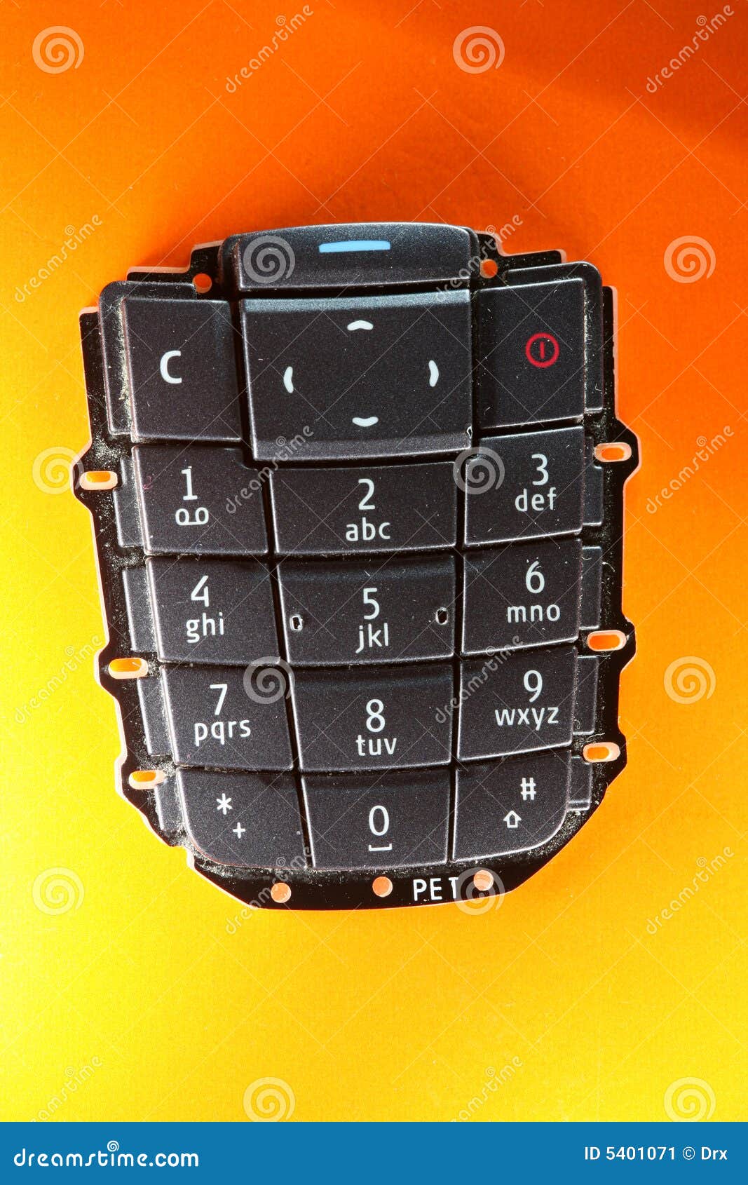 Mobile Phone Spare Part - Keypad Stock Image - Image of numeric ...