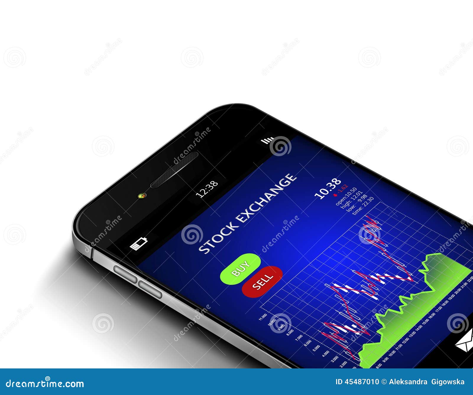 Mobile Device Sales Chart Clipart