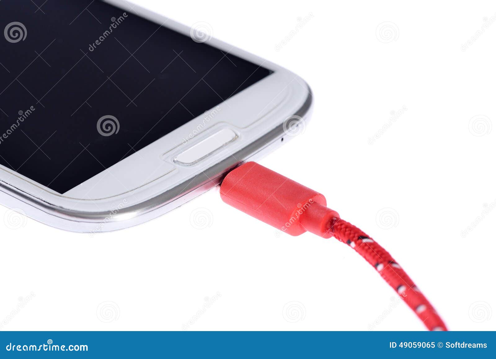 Mobile Phone and Sync Cable Stock Image - Image of compute, electricity ...