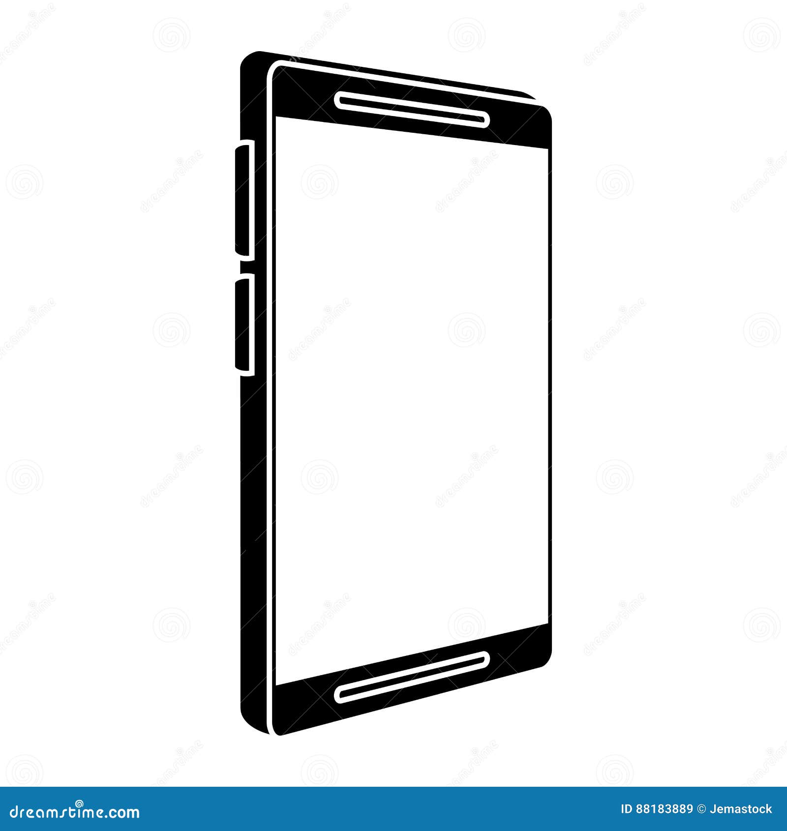 Mobile Phone Technology Pictogram Stock Illustration - Illustration of ...