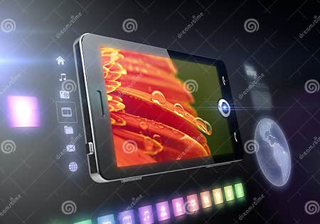 Mobile Phone Touch Screen Features Stock Photo - Image of keyboard ...