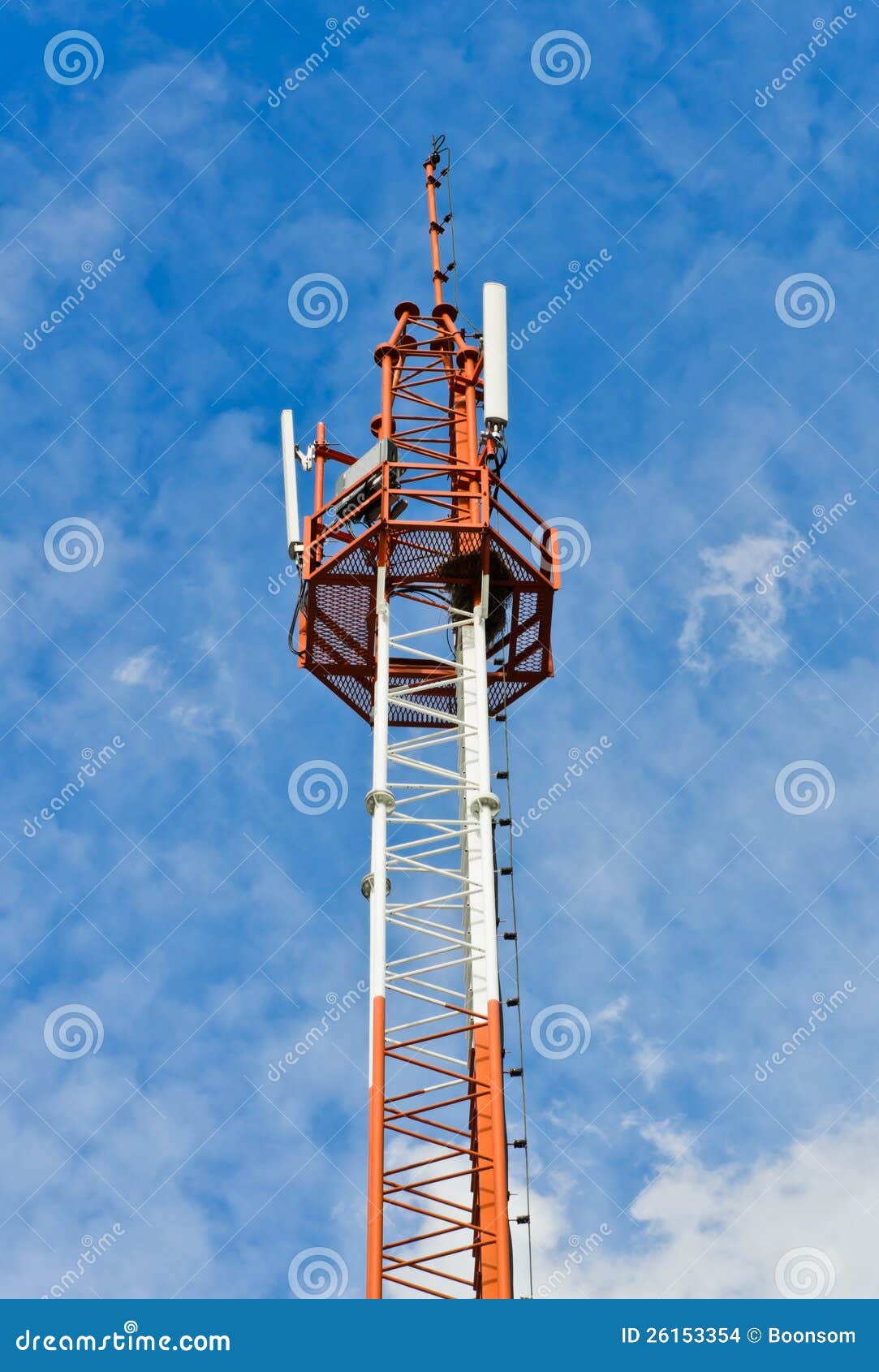 Mobile phone tower stock photo. Image of station, construction - 26153354