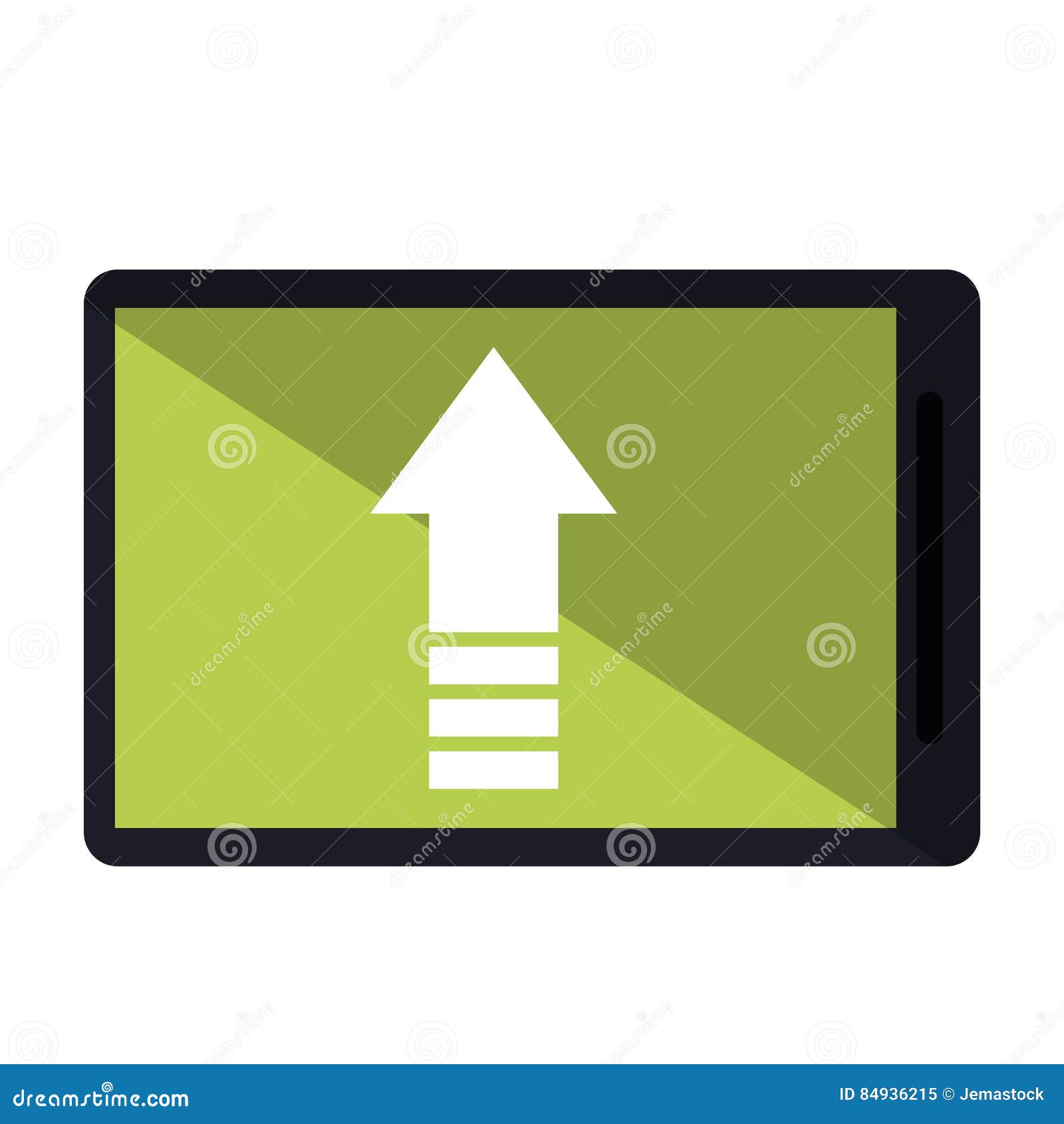 Mobile Phone Upload Arrow Gadget Stock Vector - Illustration of connect ...