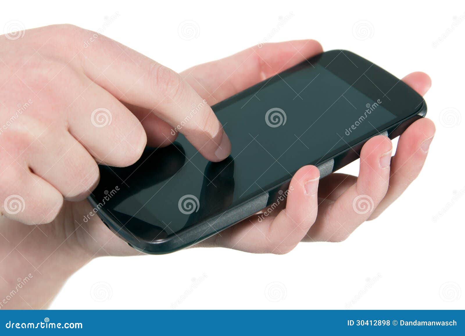 Mobile phone in use stock photo. Image of finger, organizer - 30412898