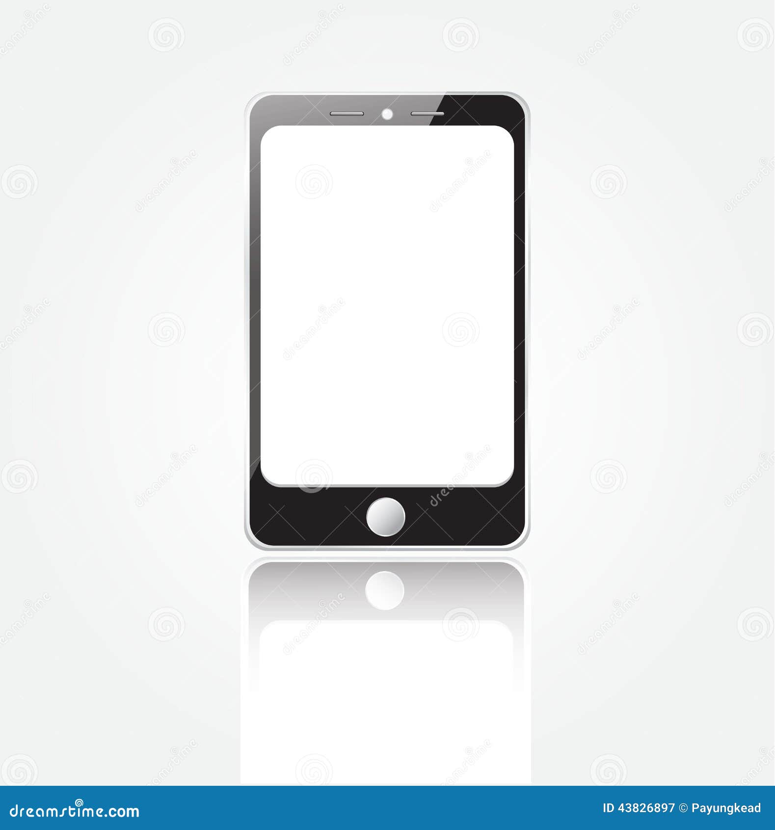 Mobile phone vector stock vector. Illustration of modern - 43826897