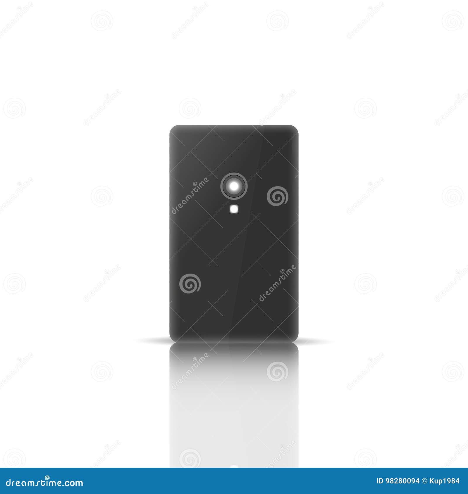 Mobile Phone, Vector Illustration. Stock Vector - Illustration of ...