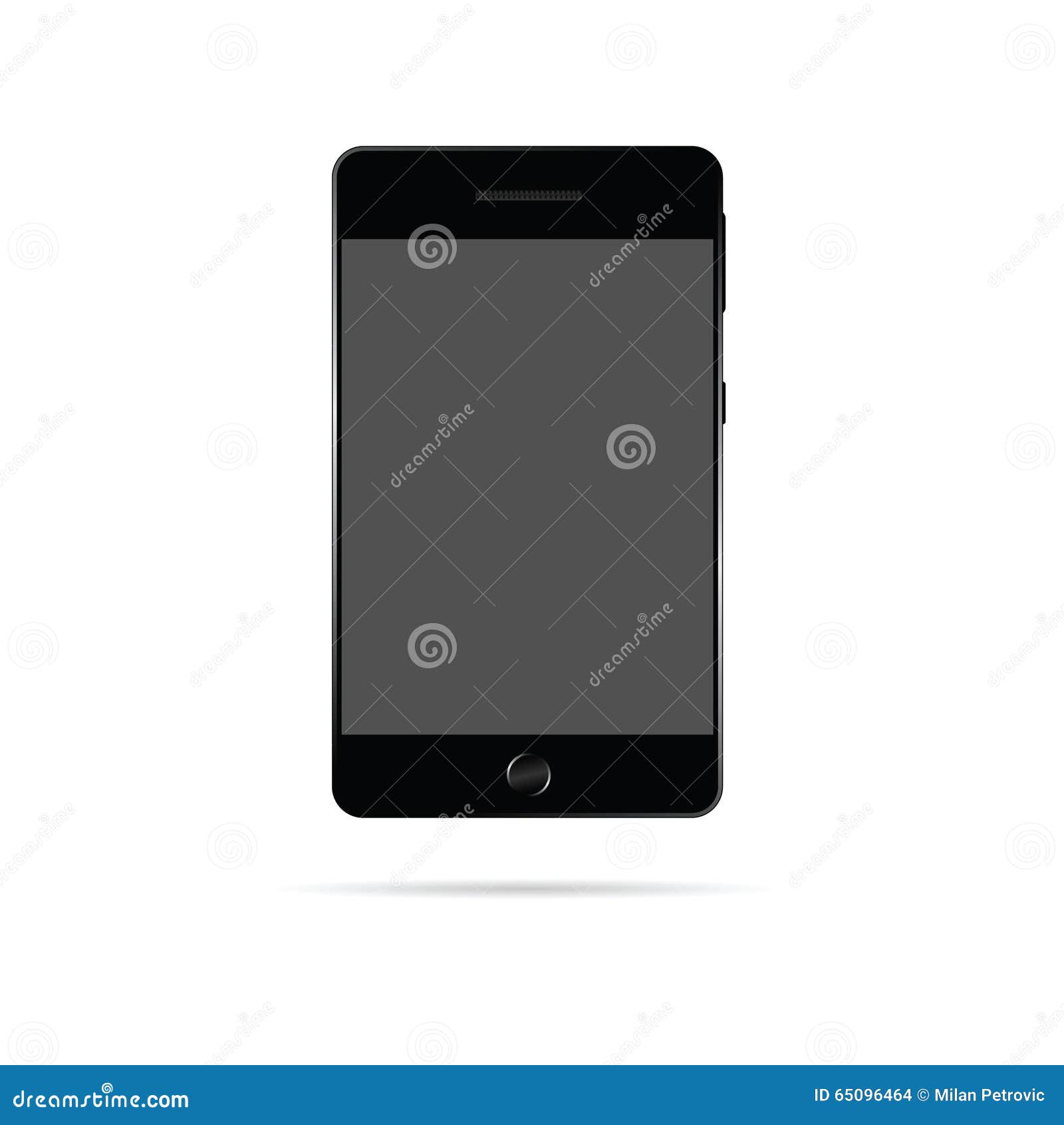 Mobile Phone Vector Illustration Stock Vector - Illustration of screen ...