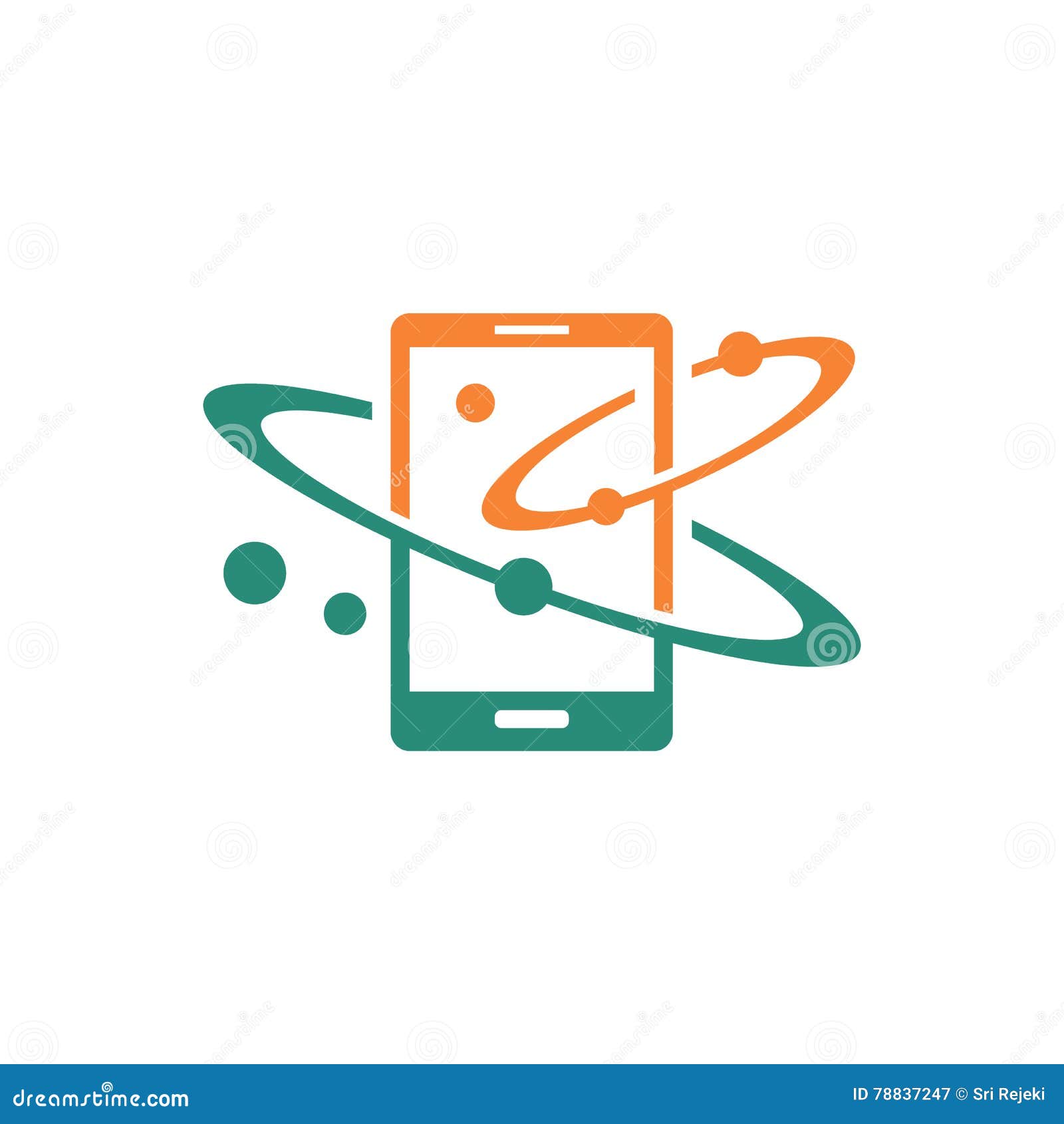 Mobile Phone Vector Logo Template Concept Illustration. Smart Phone ...