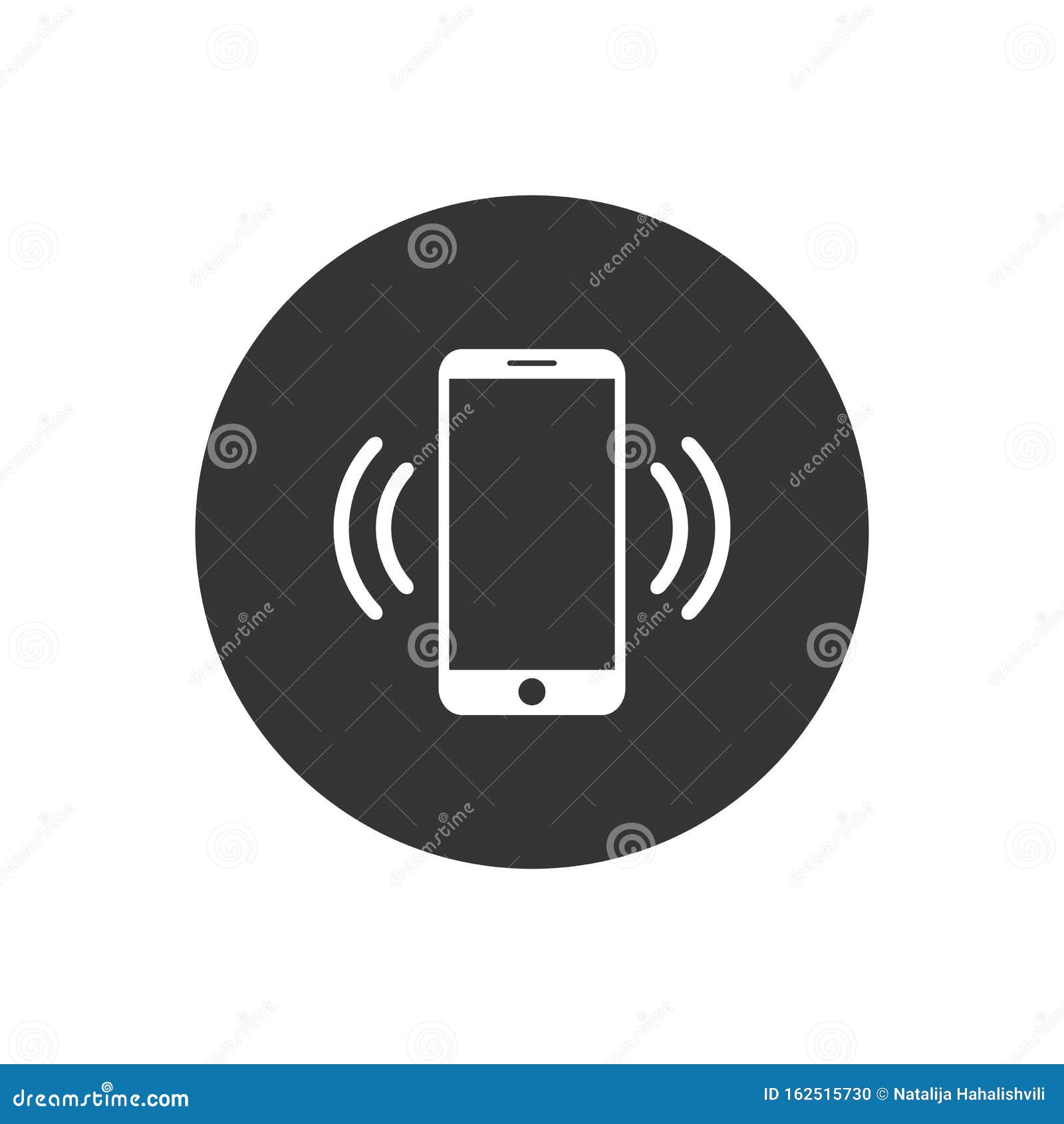 Mobile Phone Vibrating or Ringing Flat Vector Icon for Apps and Stock ...