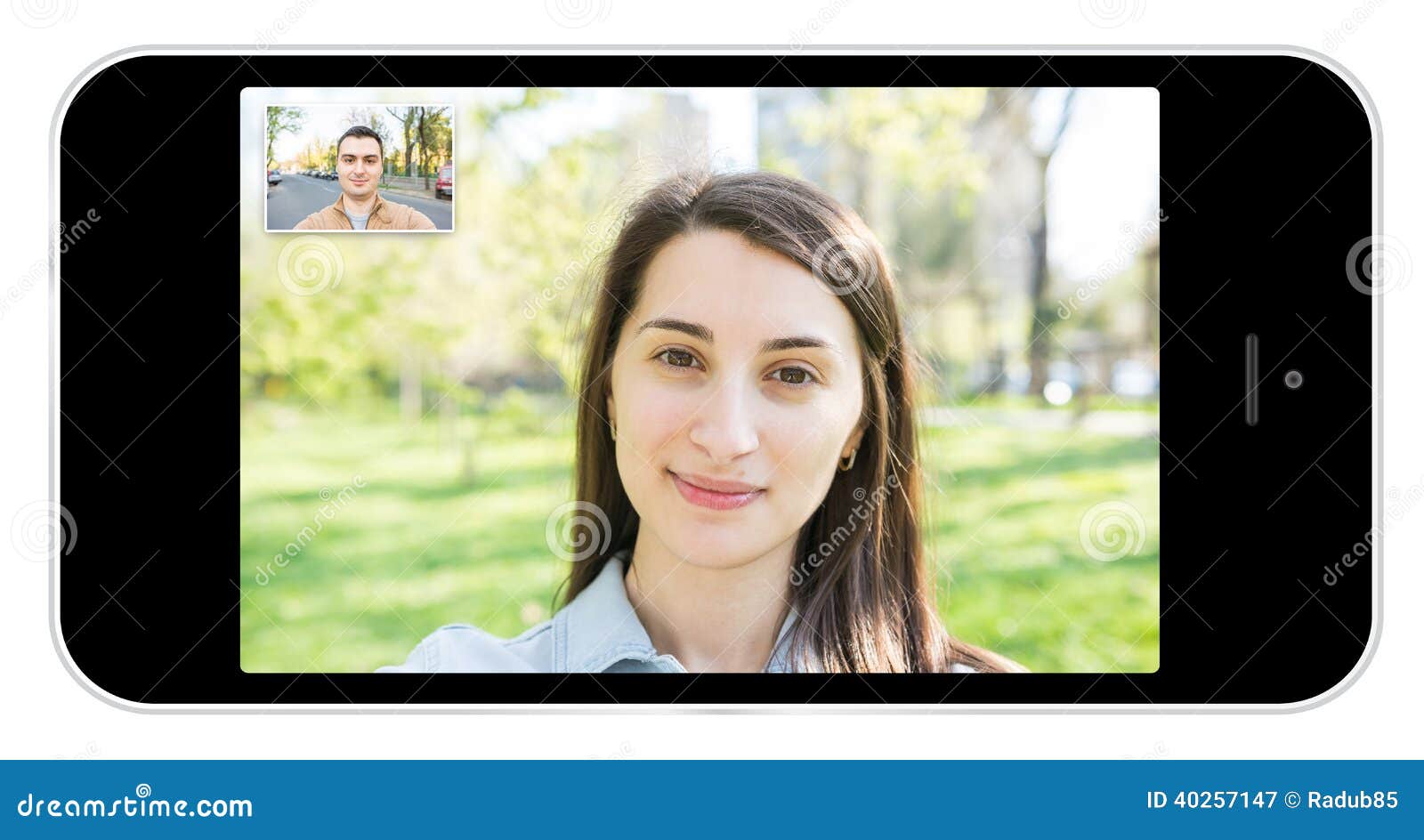 Mobile Phone Video Call stock image. Image of cellphone - 40257147
