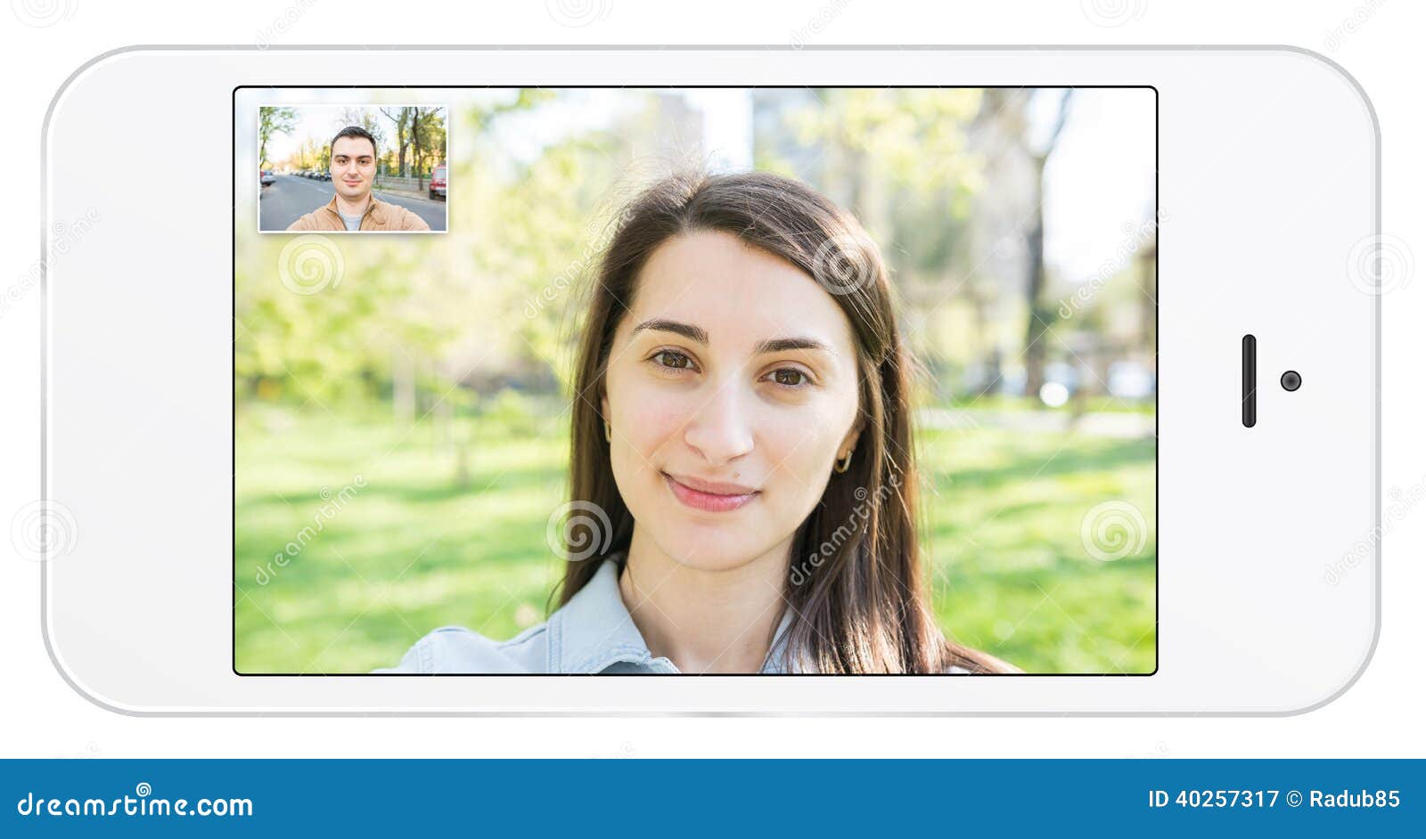 Mobile Phone Video Call stock image. Image of conferencing - 40257317