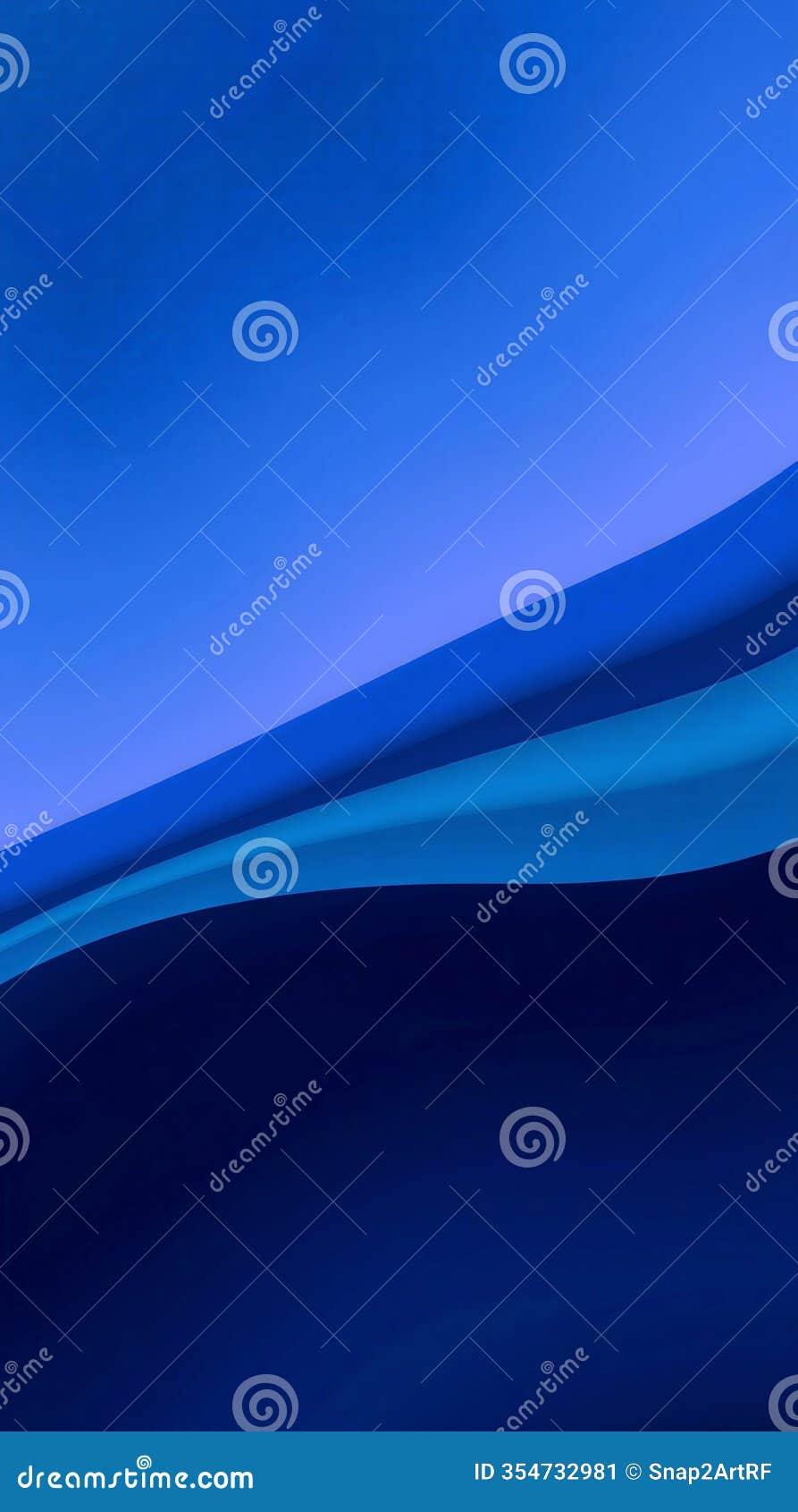 Mobile Phone Wallpaper - Blue Gradient Wave Pattern Evoking Calm ...