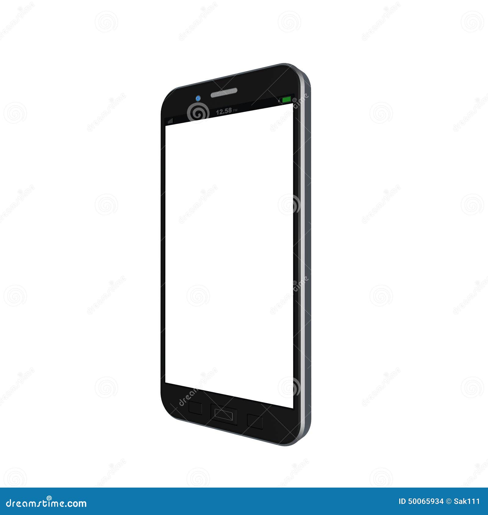Mobile Phone On White Background,cell Phone Illustration Stock ...