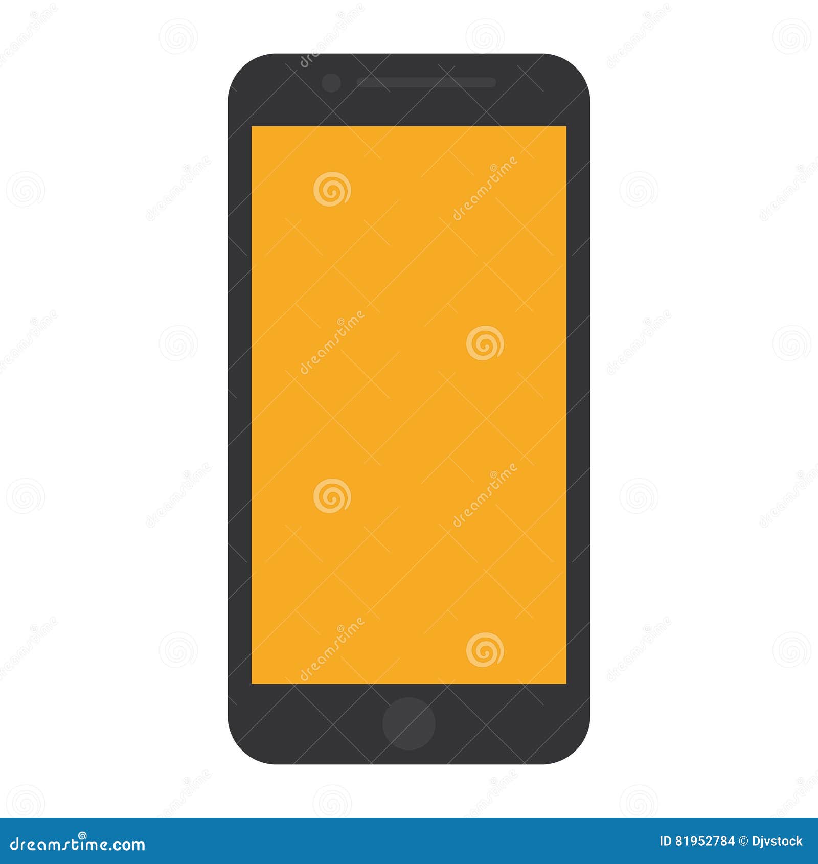 Mobile Phone Yellow Screen Technology Editorial Stock Image ...