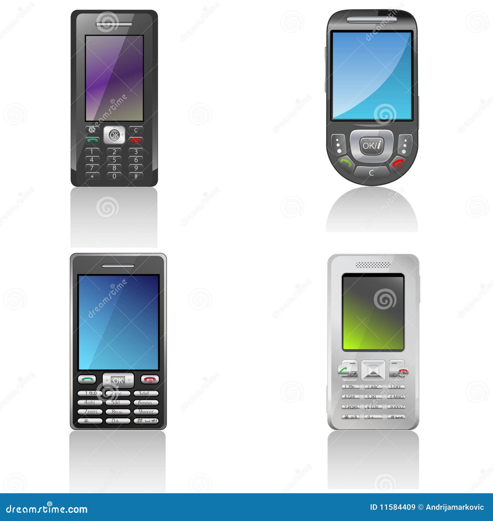 Mobile Phones stock vector. Illustration of phone, communications ...