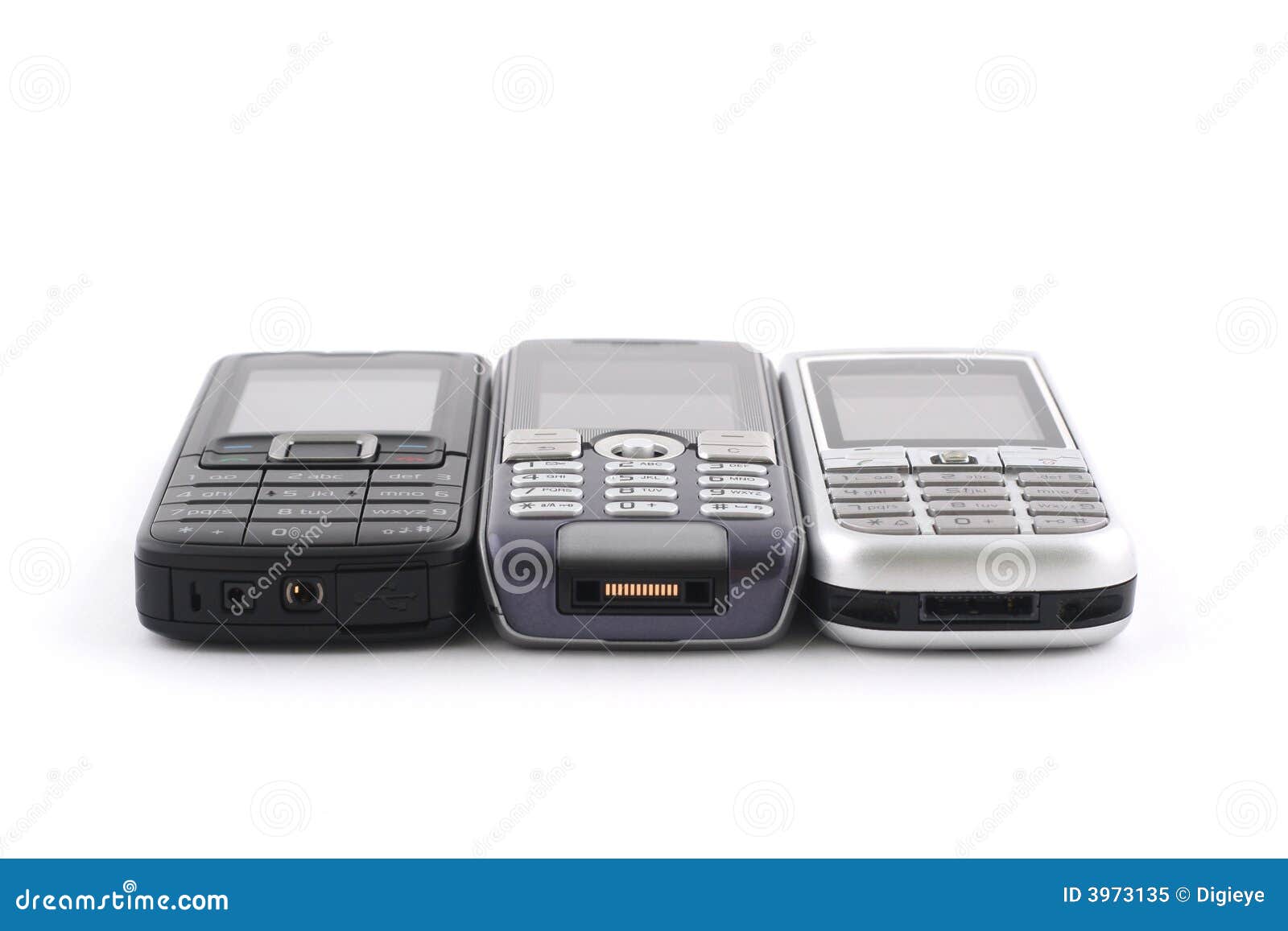 Mobile phones stock image. Image of corporation, isolated - 3973135